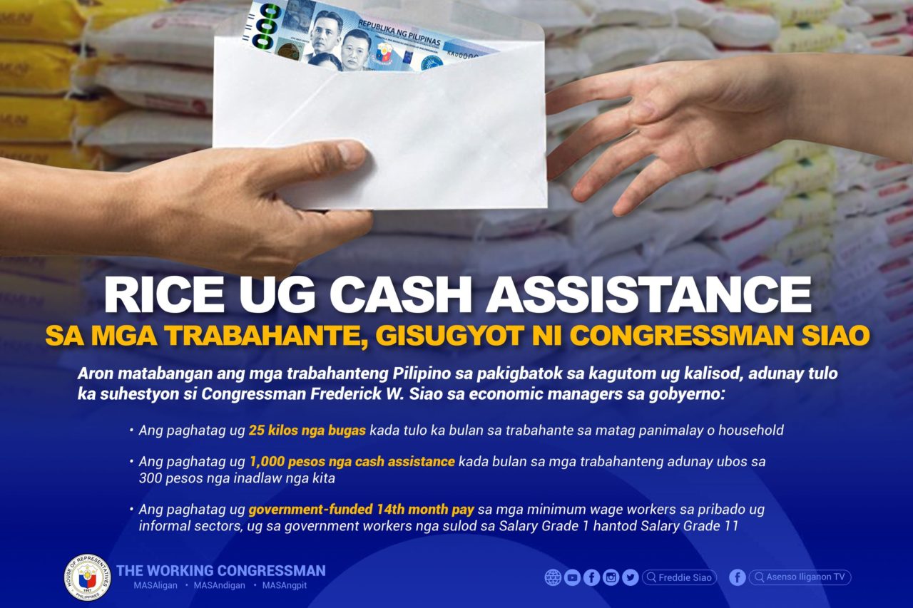 Ranking lawmaker calls for rice and wage subsidies to help workers ...